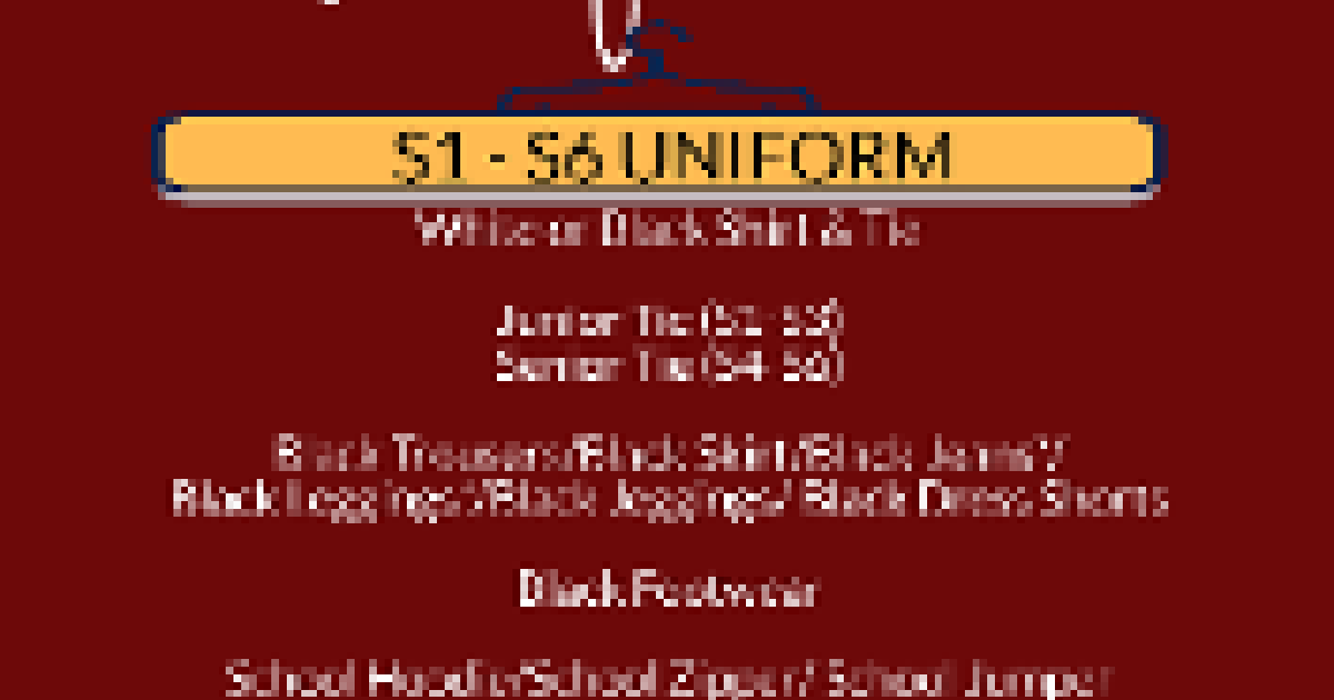 Bathgate Academy Dress Code: School Uniform - Bathgate Academy